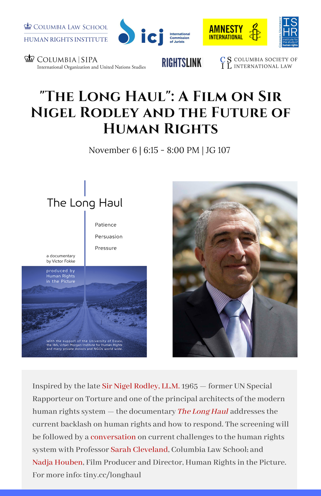 "The Long Haul": A Film on Sir Nigel Rodley and the Future of Human ...